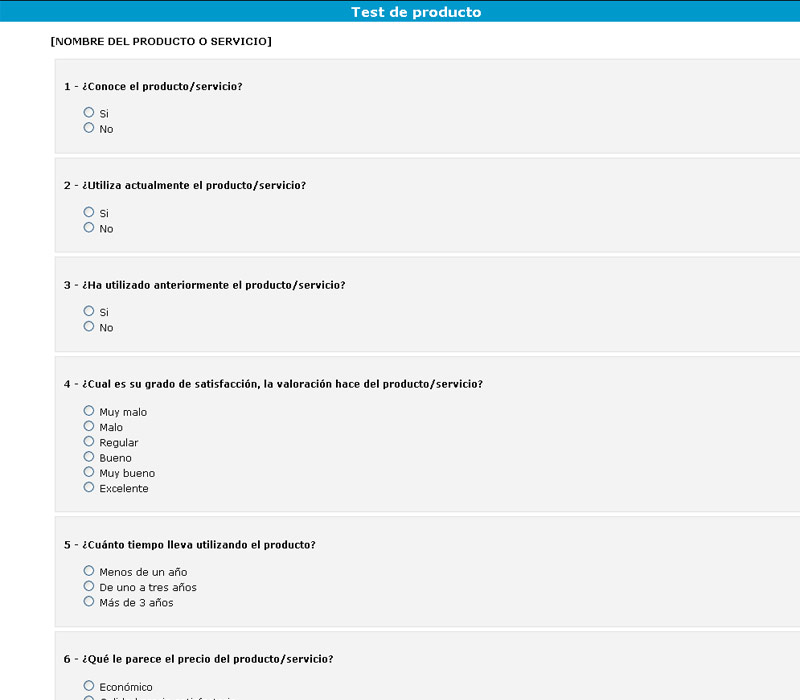 Ejemplos de encuestas online - Modelos de encuestas Ejemplos de encuestas online - Modelos de encuestas